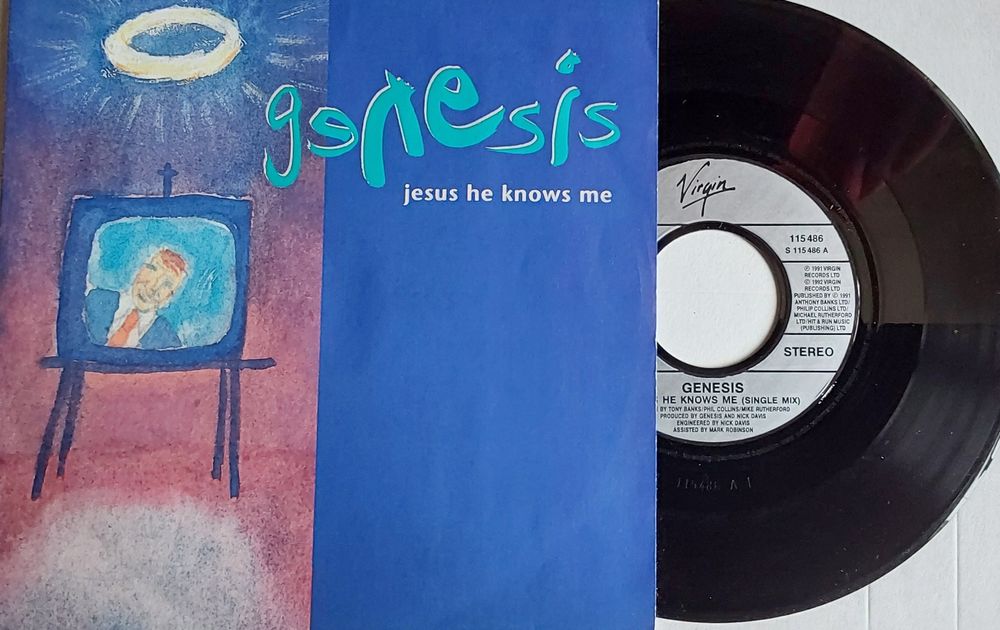 Vinyl Single - Genesis - Jesus He Knows Me - 1992 - VG+ (Gebraucht) in ...