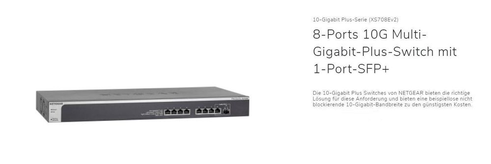 NETGEAR 8-Ports 10G Multi-Gigabit-Plus-Switch 1-Port-SFP+ | Kaufen auf ...