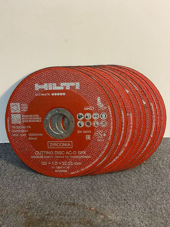 Hilti INOX Trennscheiben 125mm x 1,0 x 22,23mm 10Stk. DD078 (Neu ...