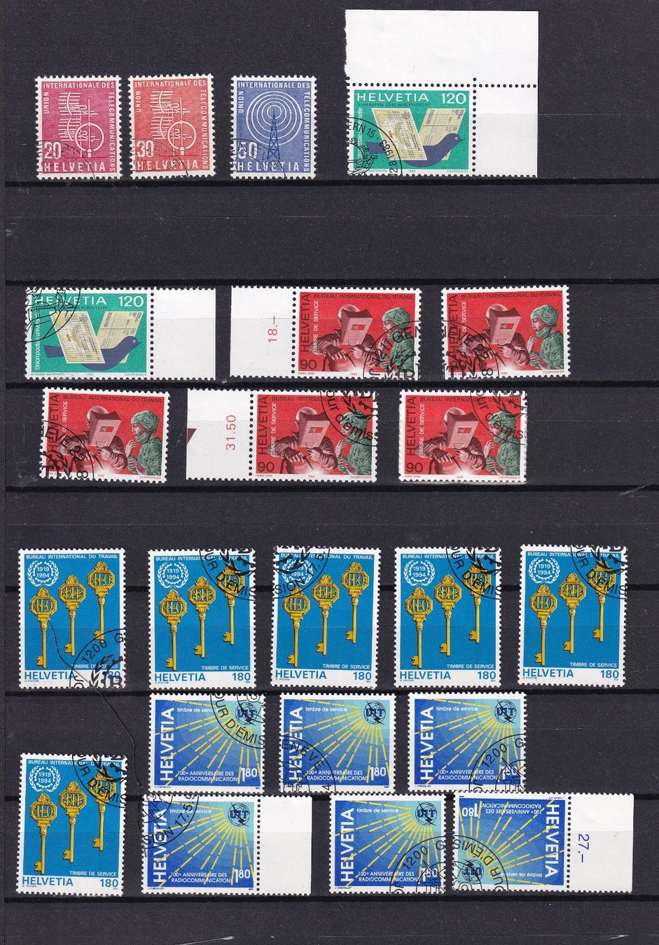 LOT timbres divers- bureau Oblitérés CATALOGUE SBK (D'occasion) à Nyon ...