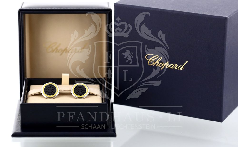 Chopard Classic Racing Mille Miglia Cufflinks Gelb ungetrage (Neu (gemäss Beschreibung)) in ...
