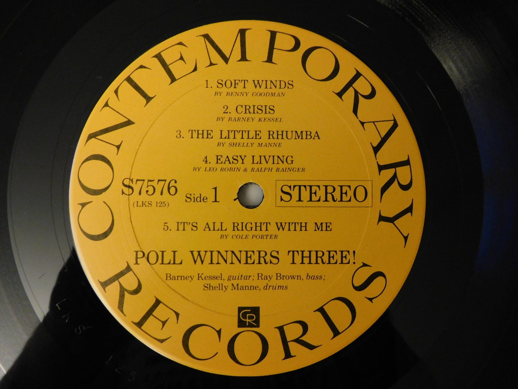 Barney Kessel, Shelly Manne & Ray Brown – Poll Winners Three (Gebraucht ...