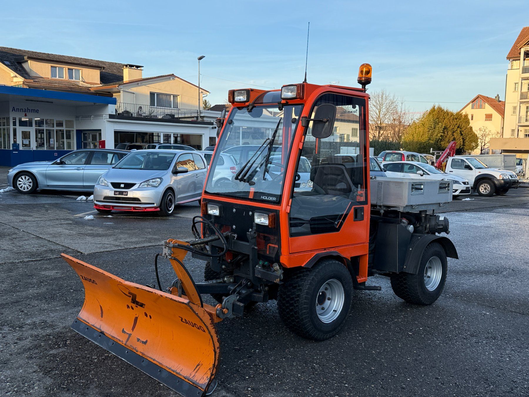 Traktor Holder C 2.40 mit Schneepflug Zaugg G3-160 (Gebraucht) in ...