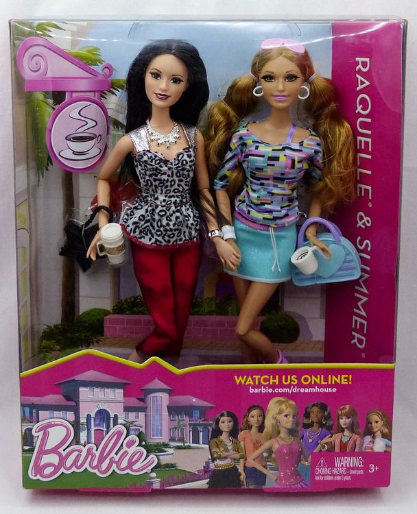 BARBIE RARE SET RAQUELLE & SUMMER LIFE DREAMHOUSE Y7449 2012 (Neu und originalverpackt) in ...