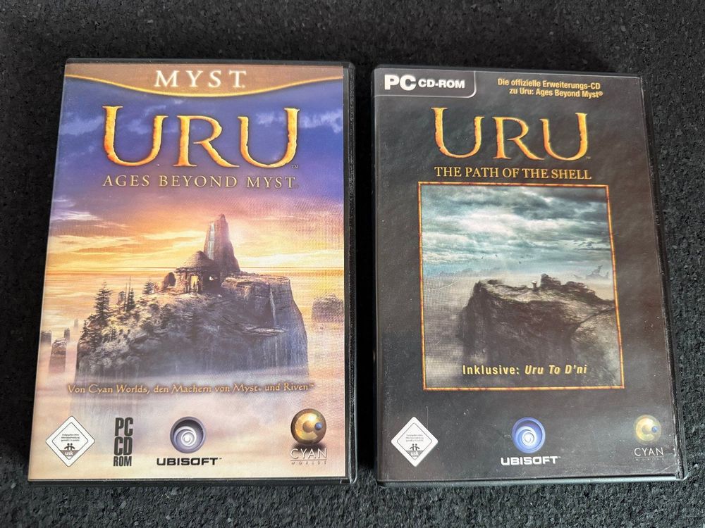 URU Ages Beyound MYST + URU The Path of the Shell PC-CD (Gebraucht) in Fribourg für CHF 3 – mit ...
