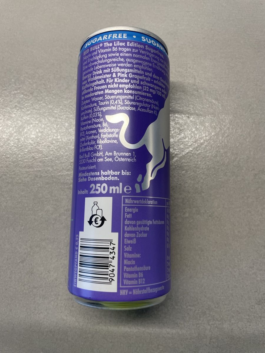 4 Dosen Red Bull The Lilac Ed. Waldmeister & Pink Grapefruit (Neu und ...