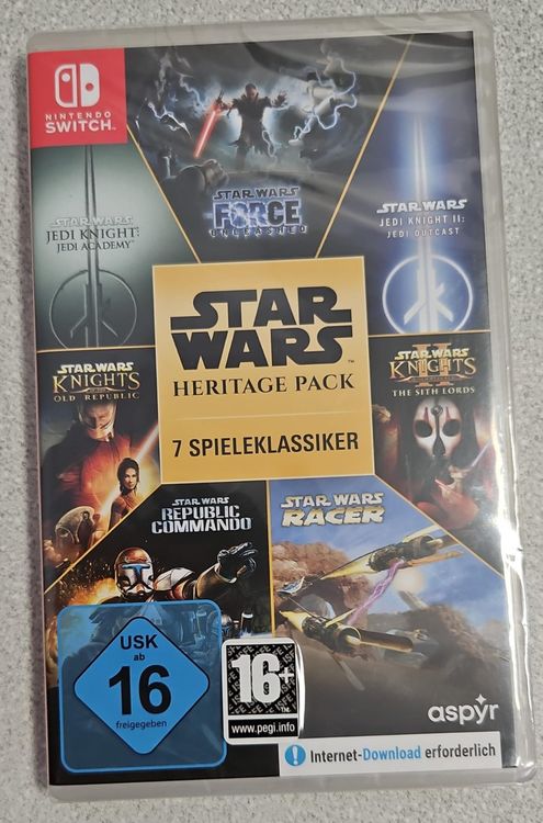 NINTENDO SWITCH STAR WARS HERITAGE PACK 7 SPIELEKLASSIKER (Neu und ...