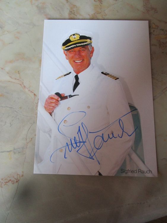 SIGFRIED RAUCH TRAUMSCHIFF CAPTAIN AUTOGRAMM (Gebraucht) in GUTENSWIL ...