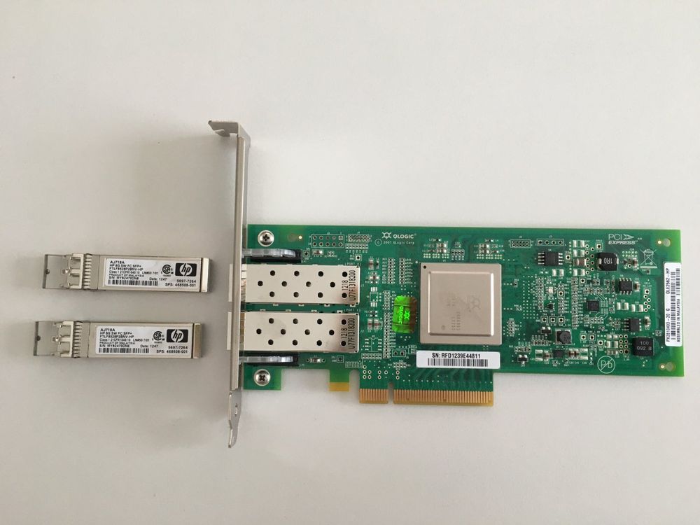 HP / QLogic QLE2562-HP FC HBA 8Gbps PCIe, SP: 489191-001 (Gebraucht) in ...