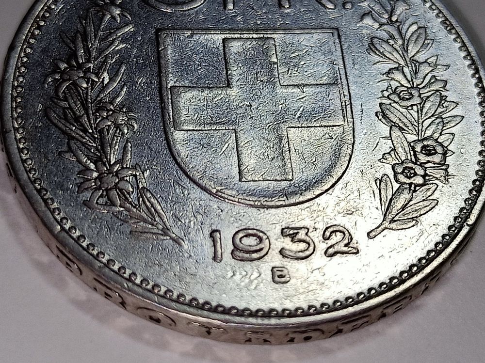 5 Franken 1932 SILBERMÜNZE CH Schweiz ############ (Gebraucht) in Trübbach für CHF 7.9 – mit ...