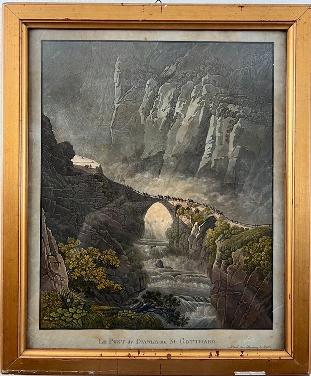 LE PONT de DIABLE St: GOTTHARD Lithographie (Gebraucht) in Neuhausen am ...