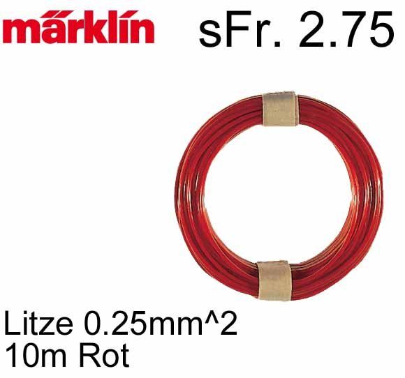 Litze 0.25mm2 rot 10m | Kaufen auf Ricardo