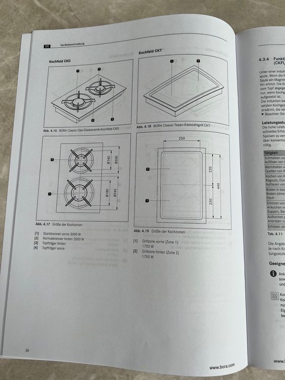 Bora Classic 2.0 System Kochfeld CKFI m Tepan-Edelstahlgrill (Neu ...