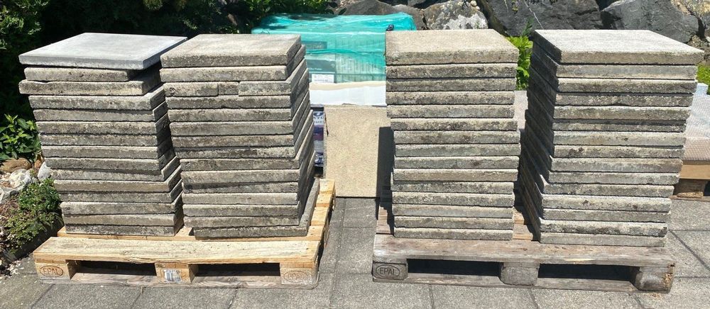Gartenplatten 54 Stk. 50 x 50 x 5 cm | Kaufen auf Ricardo
