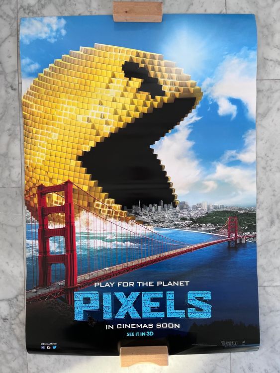 Pixels Original Film Plakat Game Movie Pac-Man Poster Arcade | Kaufen ...