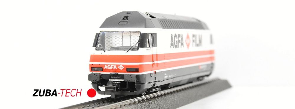 Roco 43652 E-Lok Re 460 AGFA SBB H0 GS Analog mit OVP (Gebraucht) in St ...