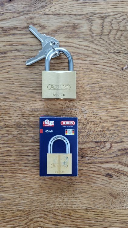 Verkaufe zwei neue Abus 65/40 Mesisingschlösser (Neu und ...
