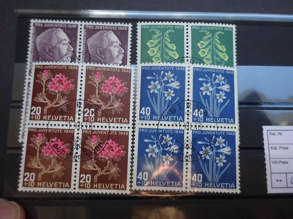 1948 Pro Juventute im 4er Block ET-Voll | Kaufen auf Ricardo