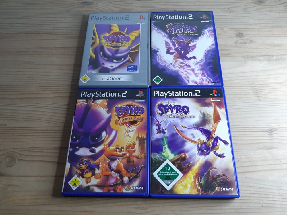 Spyro PS2 Set A New Beginning Hero's Tail Dawn of the Dragon (Gebraucht ...