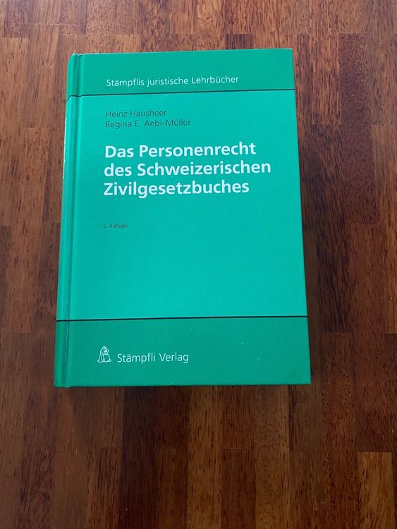 Personenrecht des ZGB 5. Auflage (Gebraucht) in Flawil für CHF 10 – mit ...
