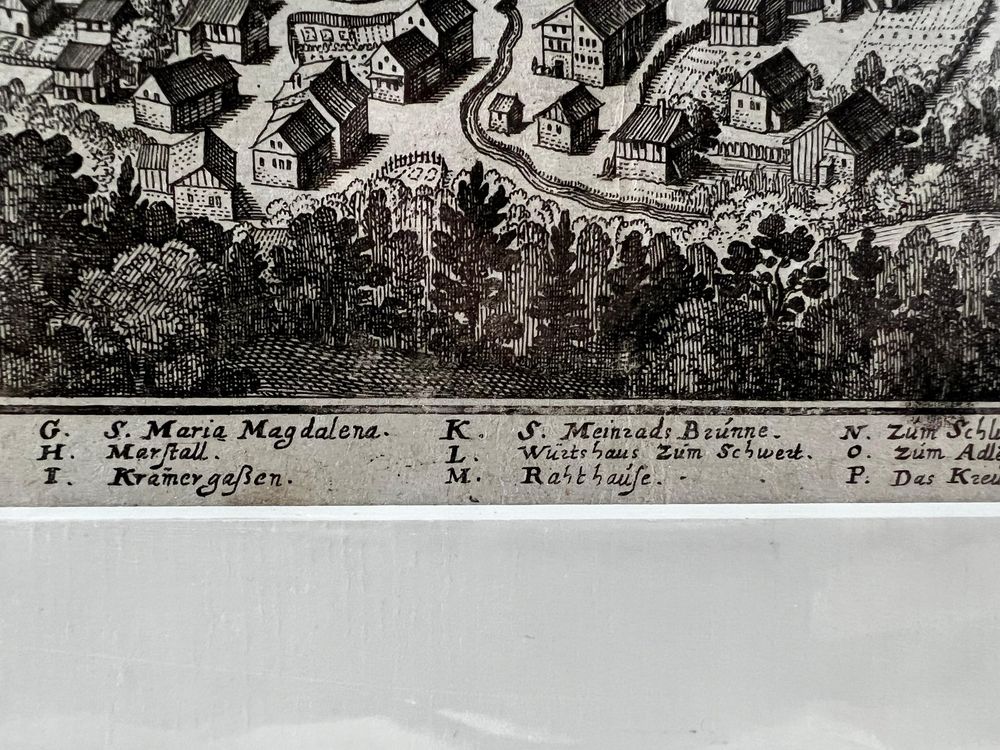 Kupferstich um 1642 Matthäus Merian d.Ä. 1593 Basel 1650 (Gebraucht) in Neuhausen am Rheinfall ...