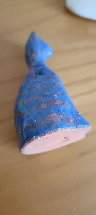 Gattino in terracotta smaltata fatto a mano alt 11cm (Usato) a Lugano ...