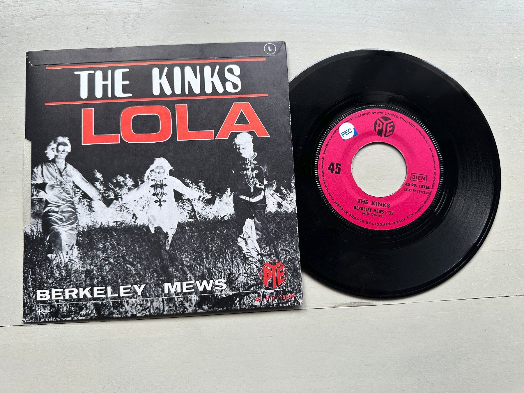 KINKS RAY DAVIES DAVID tolle Single Lola Frankreich Pressung (Gebraucht ...