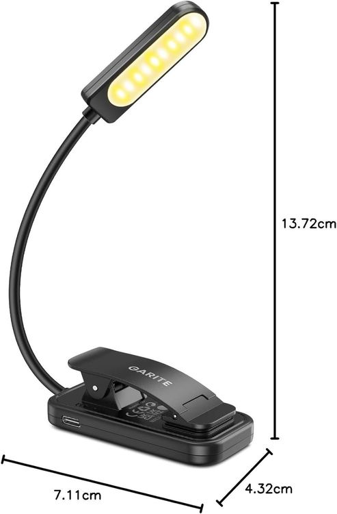 Stufenlos dimmbare LED-Leselampe mit 3 Farbmodi USB C 360° (Neu und originalverpackt) in Hundwil ...