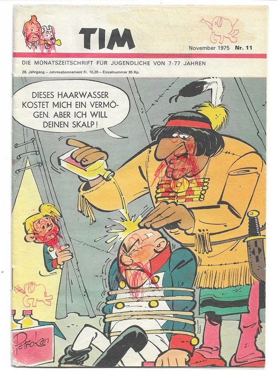 TIM Zeitung Nr.11 1975, ATAR Verlag , Mit Hergé's Tim Comic (Gebraucht ...