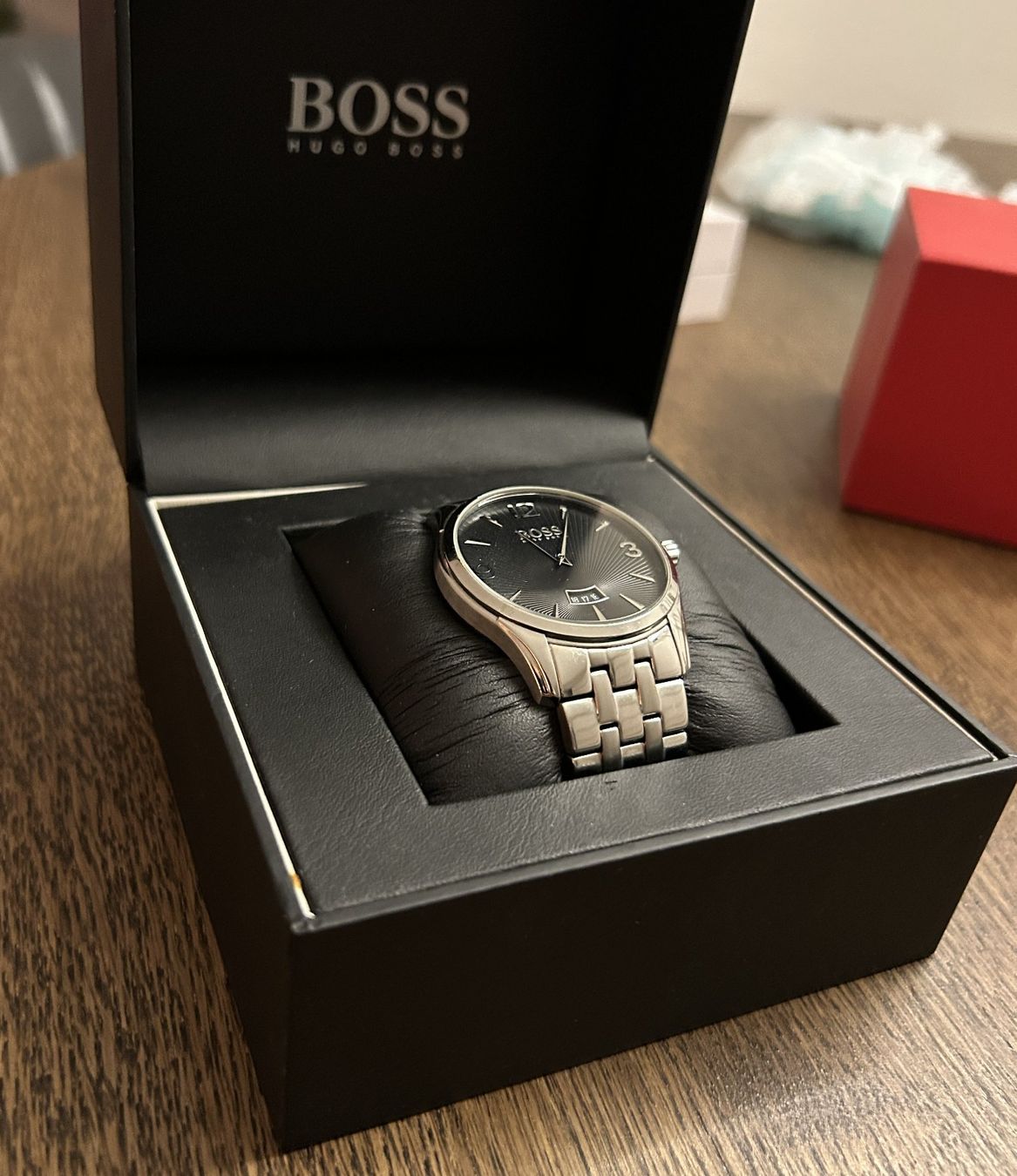 Hugo Boss Herren Armbanduhr Silber 41mm Edelstahl Datum (Gebraucht) in ...