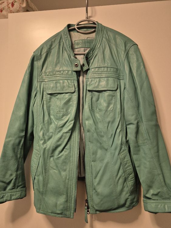 Lederjacke Turkis Damen