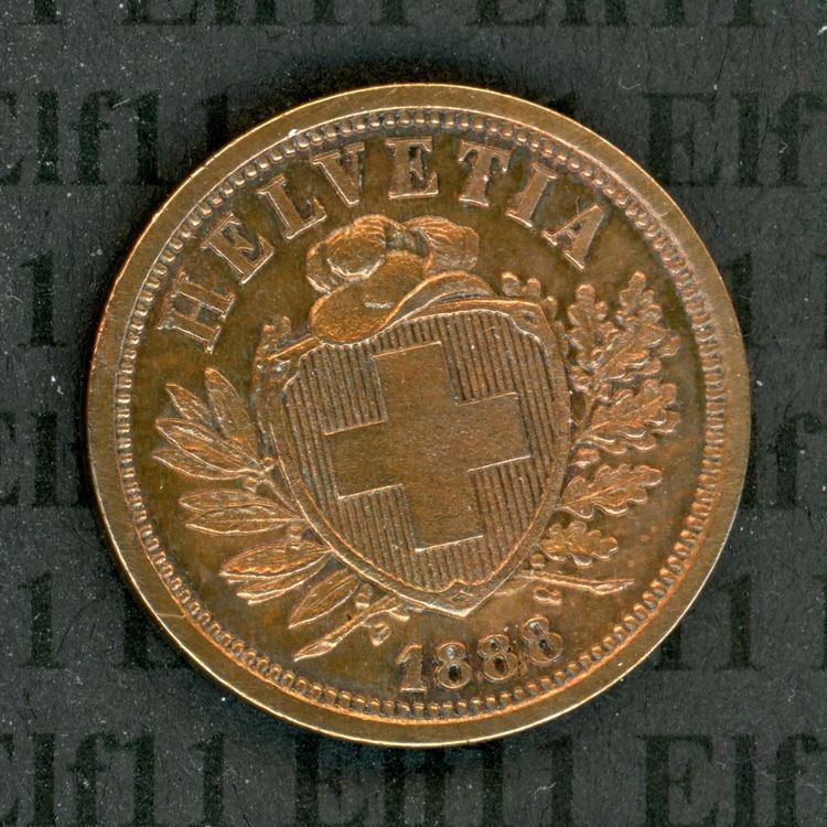 CHF___0.02 1888 -stgl 2 Rappen (Neu (gemäss Beschreibung)) in Widnau für CHF 190 – mit Lieferung ...