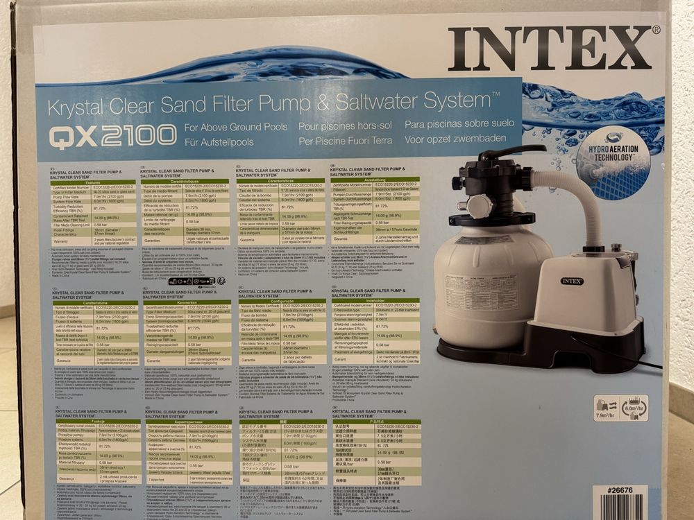 Krystal Clear Sand Filter Pump & Saltwater System™ QX2100 (Gebraucht ...