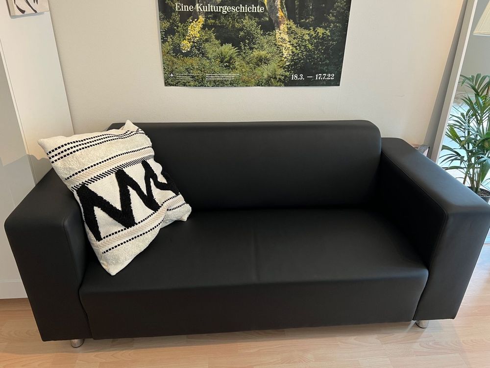 Ledersofa schwarz | Kaufen auf Ricardo
