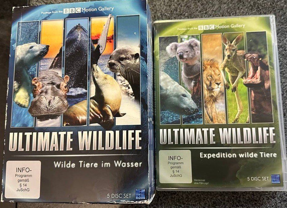 2 DVDs Ultimate Wildlife Tierdoku BBC Wasser Land (Gebraucht) in ...