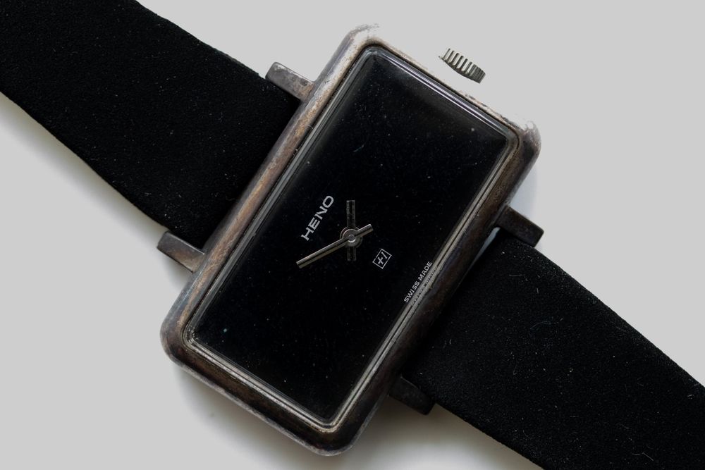 800 Silber - Heno Watch Interlaken Damenuhr/Sammleruhr -4V (Gebraucht ...