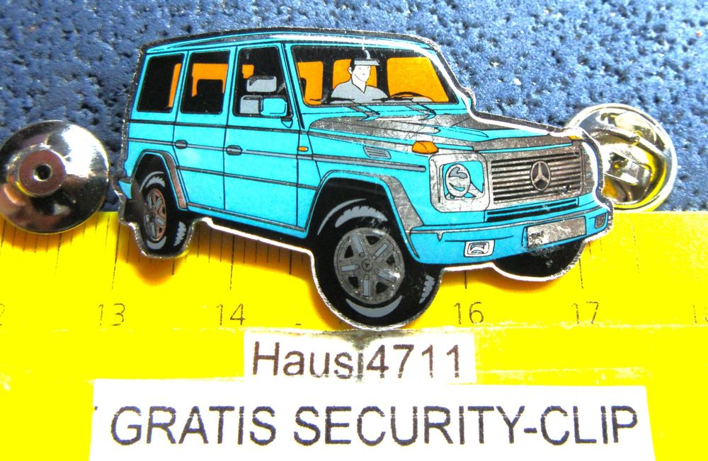 MERCEDES BENZ SUV AUTO PIN GROSSS GLASIERT MIT SECURITY-CLIP (Gebraucht ...