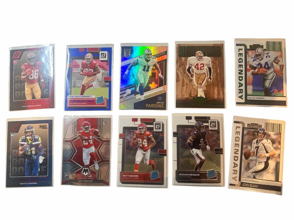 🔥🏈NFL card lot (10 cards!) including Rookie cards (Neu (gemäss ...