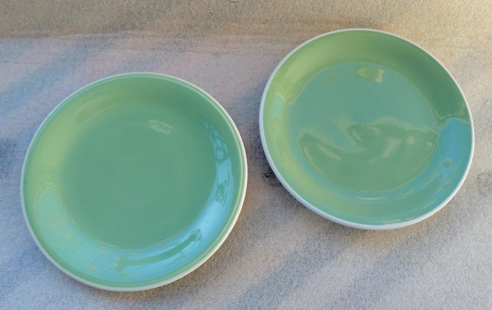 Rössler 2 grüne Dessertteller Teller 20cm -F19 (Gebraucht) in Morges ...