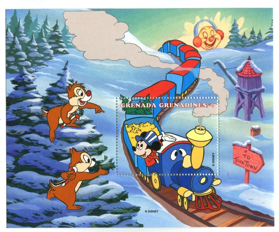 Block Walt Disney. Micky Maus, Chip an’ Dale. Grenada (Neu und ...