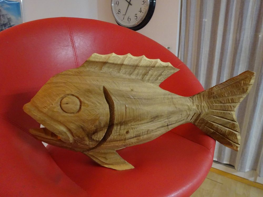 FISCH aus HOLZ ***GLÜCKS FISCH ***52cm LANG | Kaufen auf Ricardo