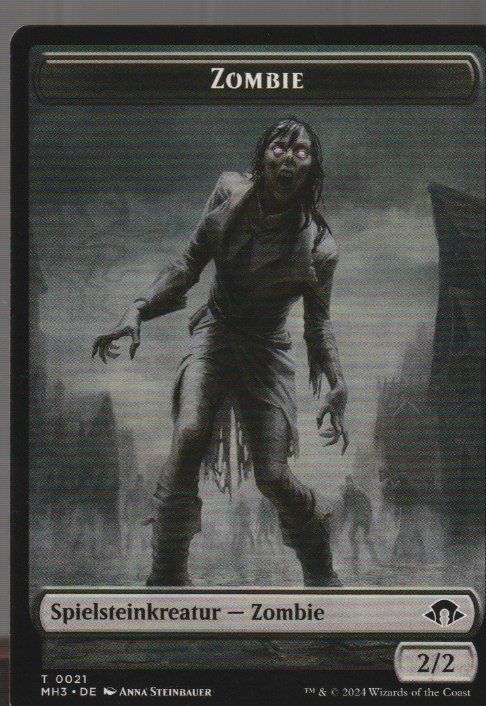Magic The Gathering MTG MH3 T 21 /36 Token Zombie / Energie (Neu ...
