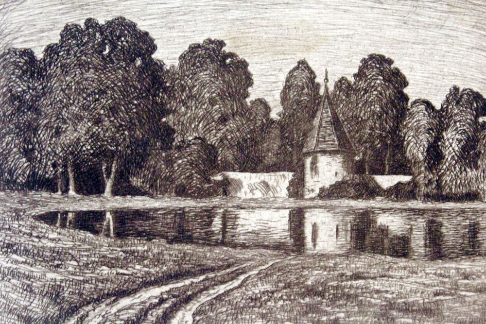 J. MÜLLER (Swiss, 20. Jh.) Landschaft bei Basel, um 1920 | Kaufen auf ...