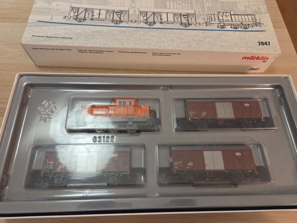 Märklin 2847 Set Schweizer Nebenbahn-Güterzug SBB H0 (D'occasion) à St ...