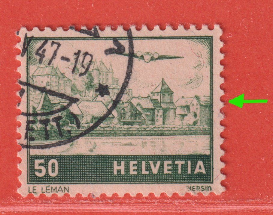 Flugpost F29.PA weisses Hausdach am rechten Rand, Kat. 50 | Kaufen auf Ricardo