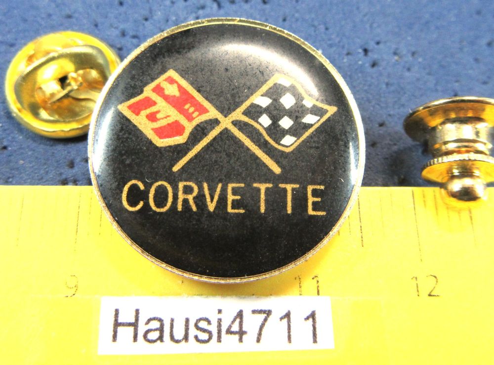 AUTO-PIN CORVETTE CHEVY LOHO OLDI MIT SECURITY-CLIP 25MM | Kaufen auf ...