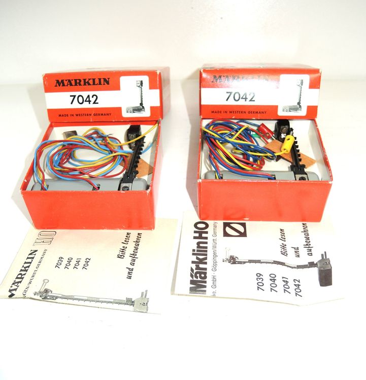 2 Märklin Gleissperr-Signale 7042, Komplett, geprüft (Gebraucht) in ...