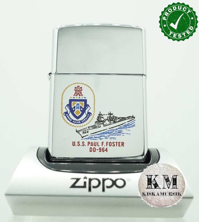 ZIPPO® US NAVY - U.S.S. PAUL F. FOSTER - 1997 - GEZÜNDET (Gebraucht) in ...