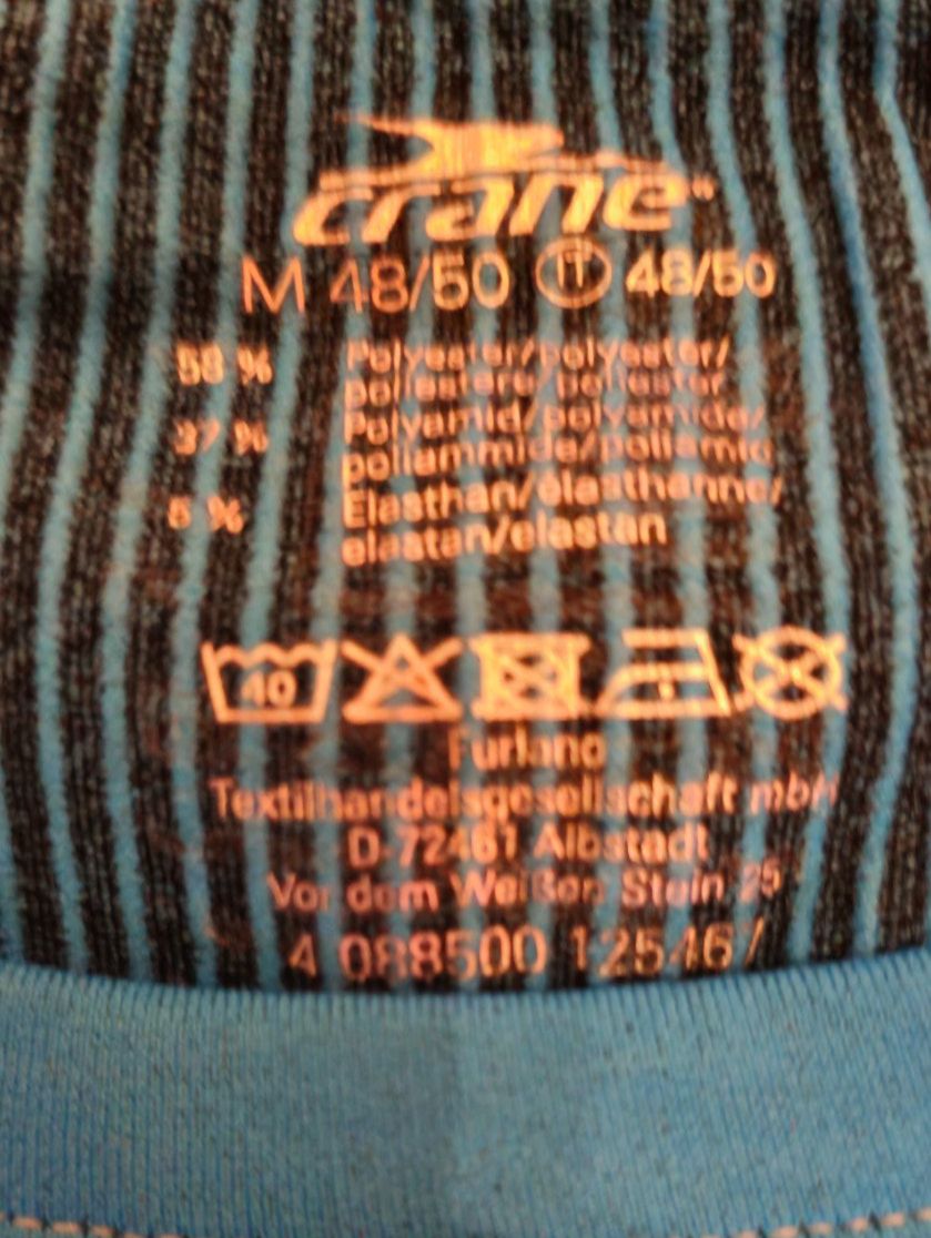 Crane Funktionsshirt blau, Grösse M (48/50) - Top Zustand! (Gebraucht ...