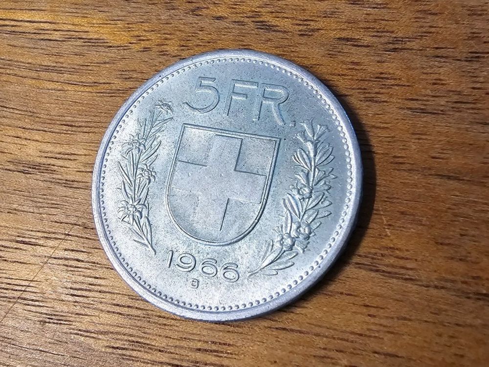 5 Franken 1966 Silber Münz ab 1.- | Kaufen auf Ricardo